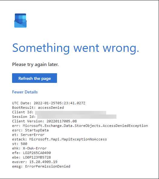 Office 365 Outlook Web Client - Cannot Open Shared Folders - Local ...